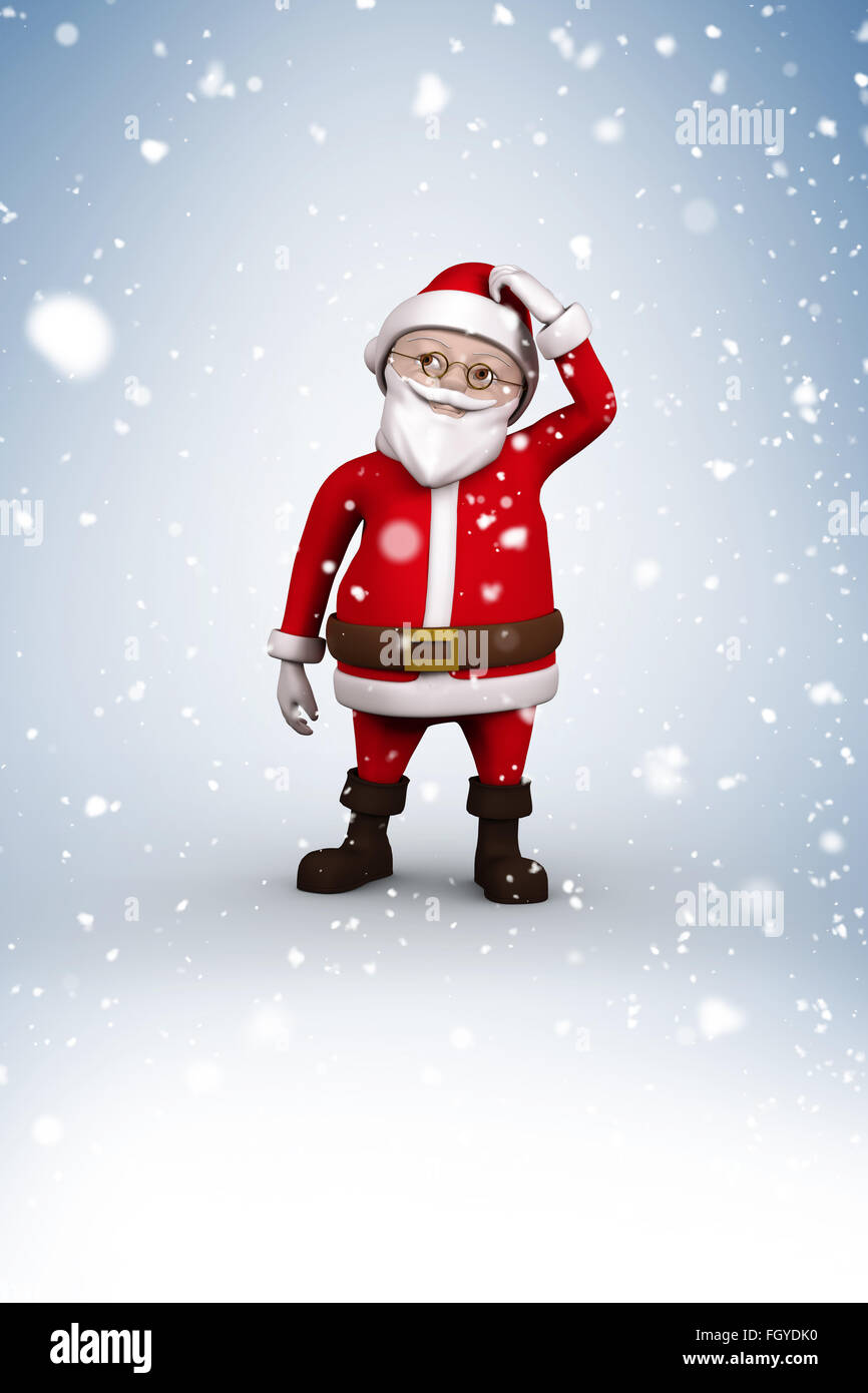 Composite image of cartoon santa Stock Photo - Alamy