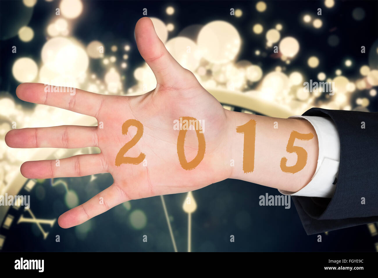 Composite image of hand with fingers spread out Stock Photo - Alamy