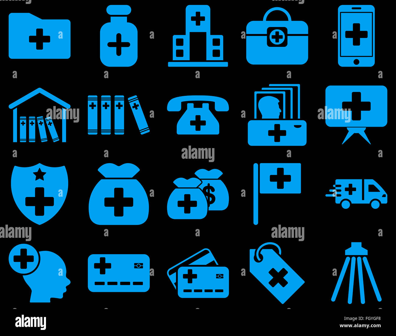 Medical icon set Stock Photo - Alamy