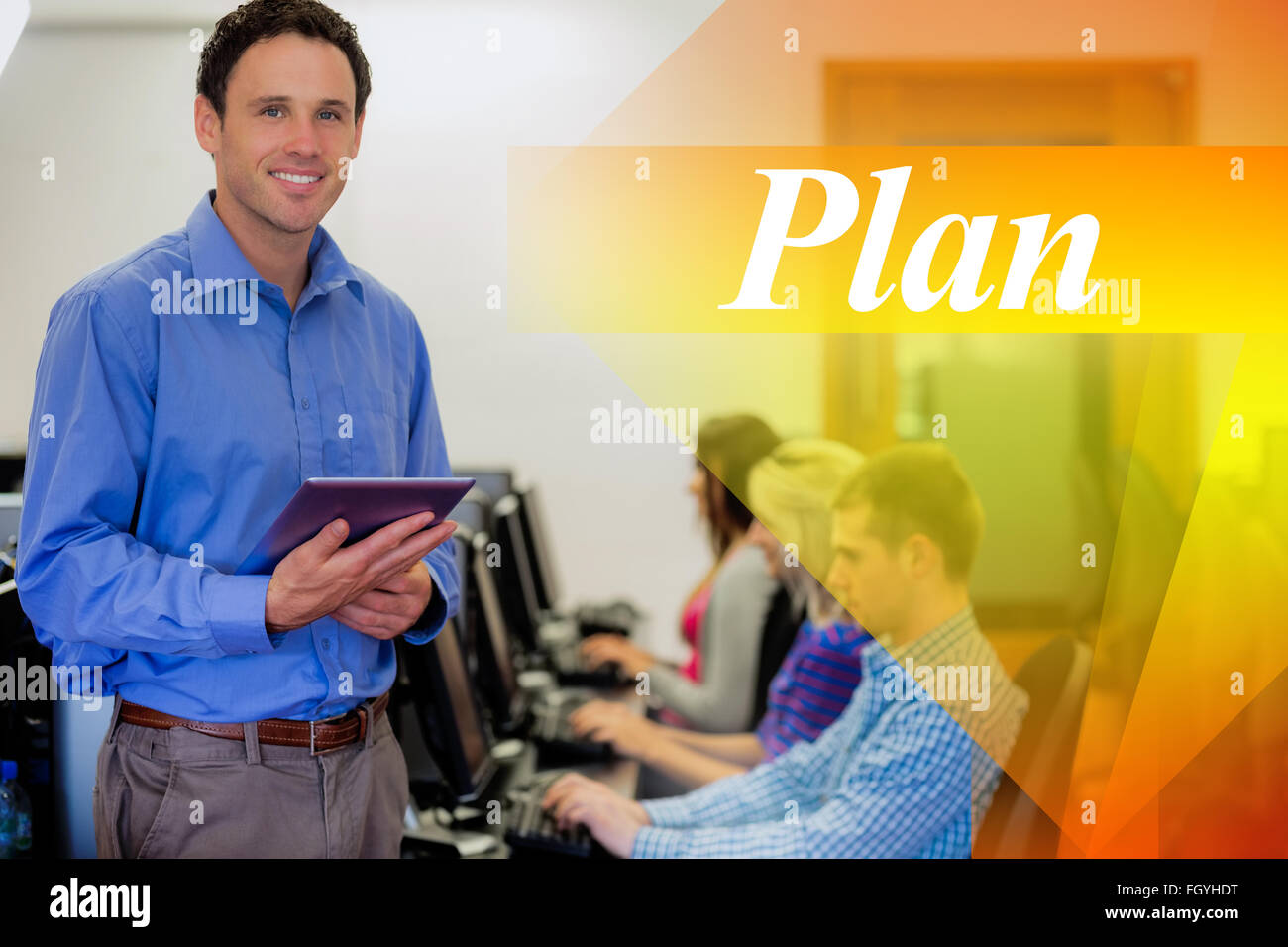 Using tablet computers in class hi-res stock photography and images - Alamy