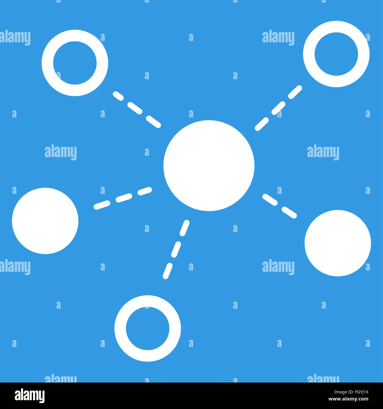 Virtual Links icon Stock Photo - Alamy