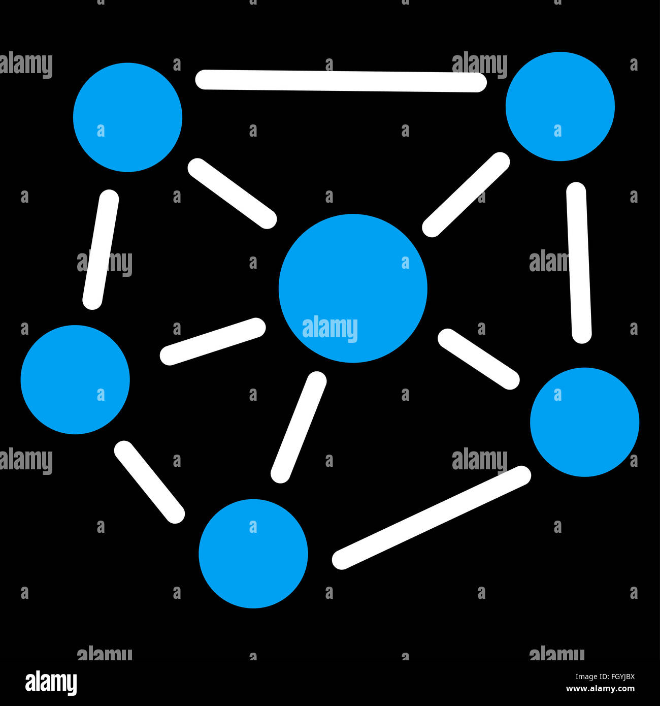 Social Graph icon Stock Photo - Alamy