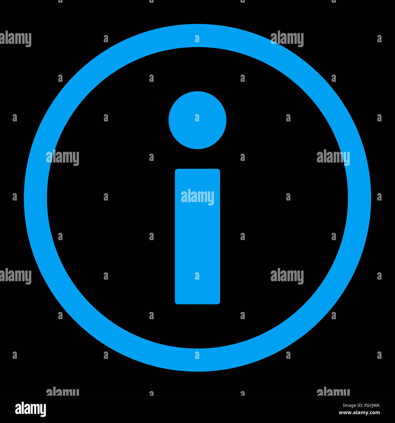 Info flat blue color rounded vector icon Stock Photo - Alamy