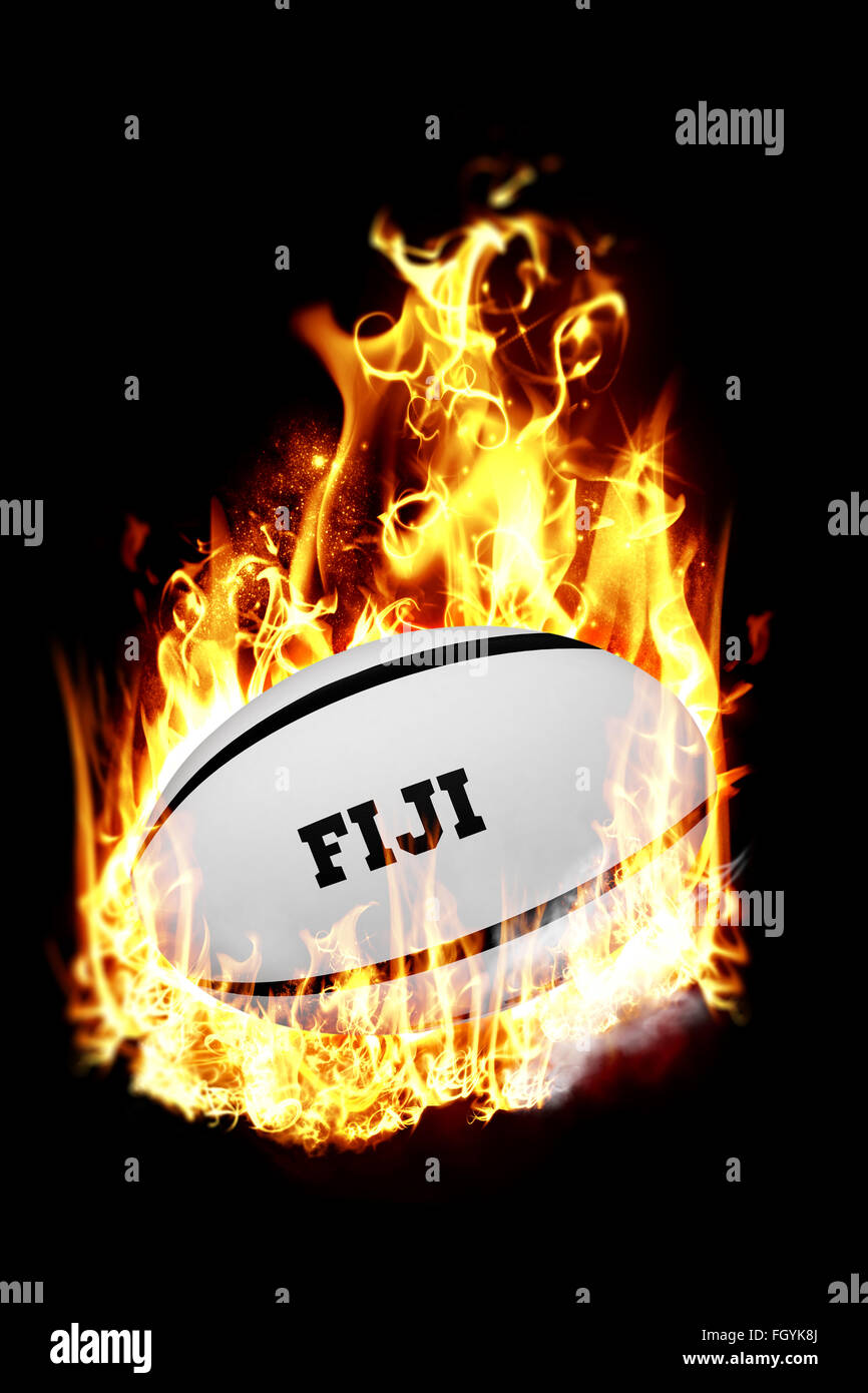 Composite image of fiji rugby ball Stock Photo - Alamy