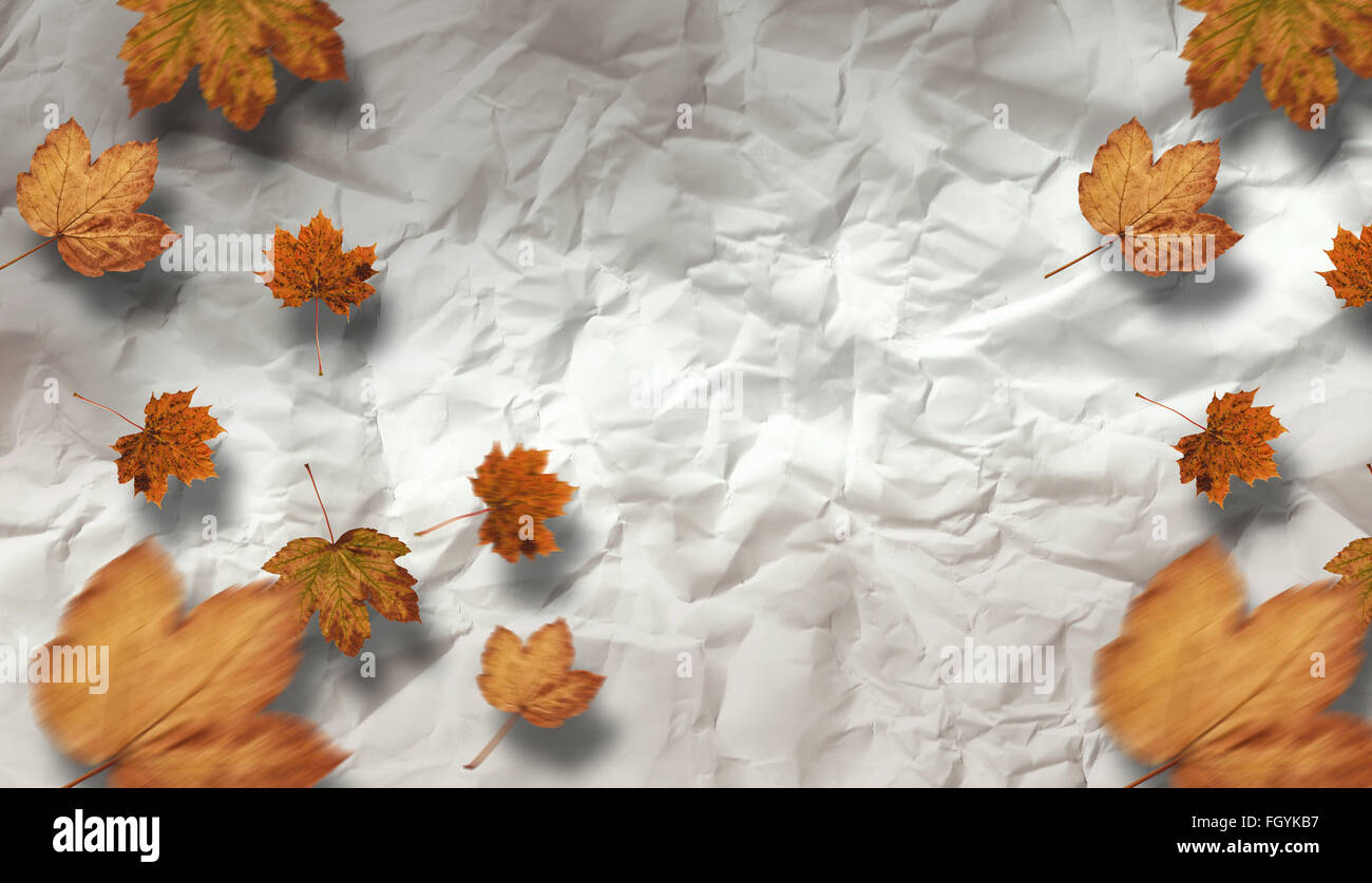 Composite image of autumn leaves pattern Stock Photo - Alamy