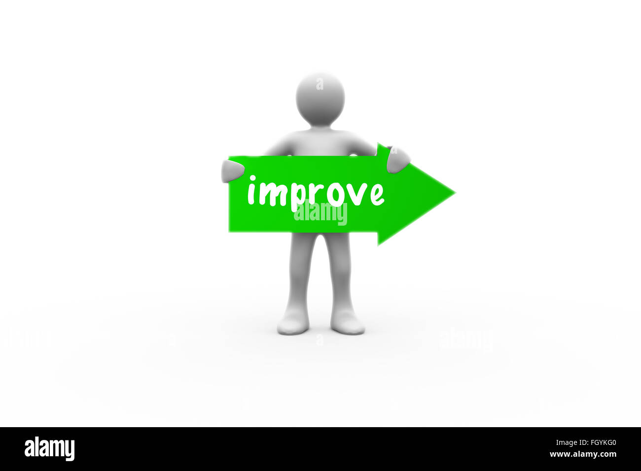 Improve against white background with vignette Stock Photo - Alamy