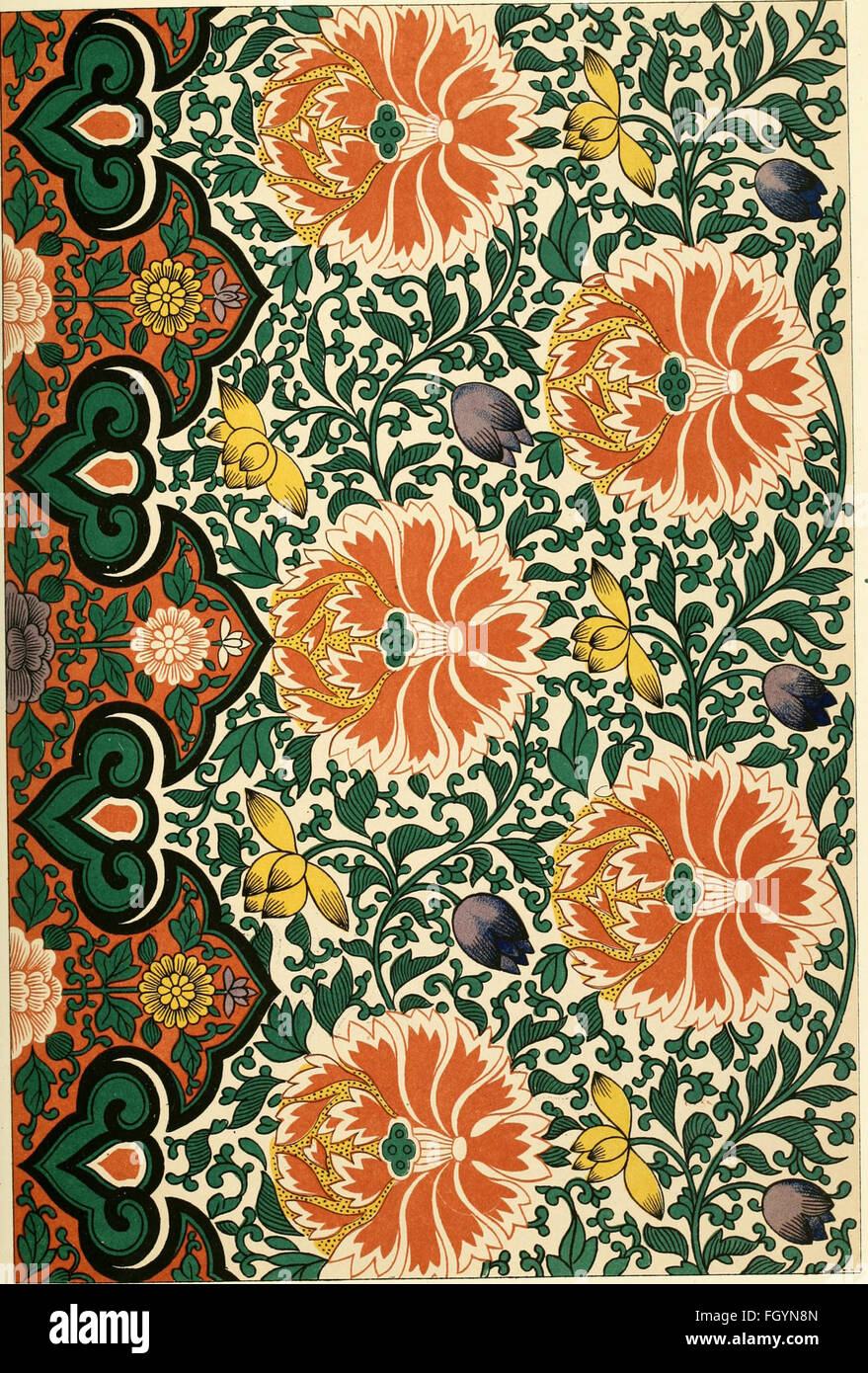 This 1867 work presents examples of Chinese ornamental designs ...