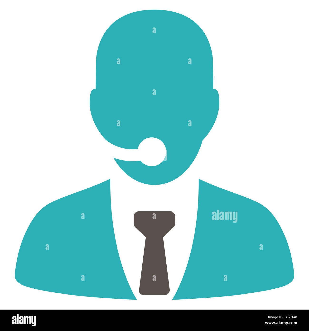 Call center operator icon from Business Bicolor Set Stock Photo - Alamy