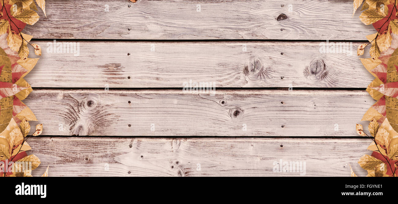 Composite image of autumn leaves pattern Stock Photo - Alamy