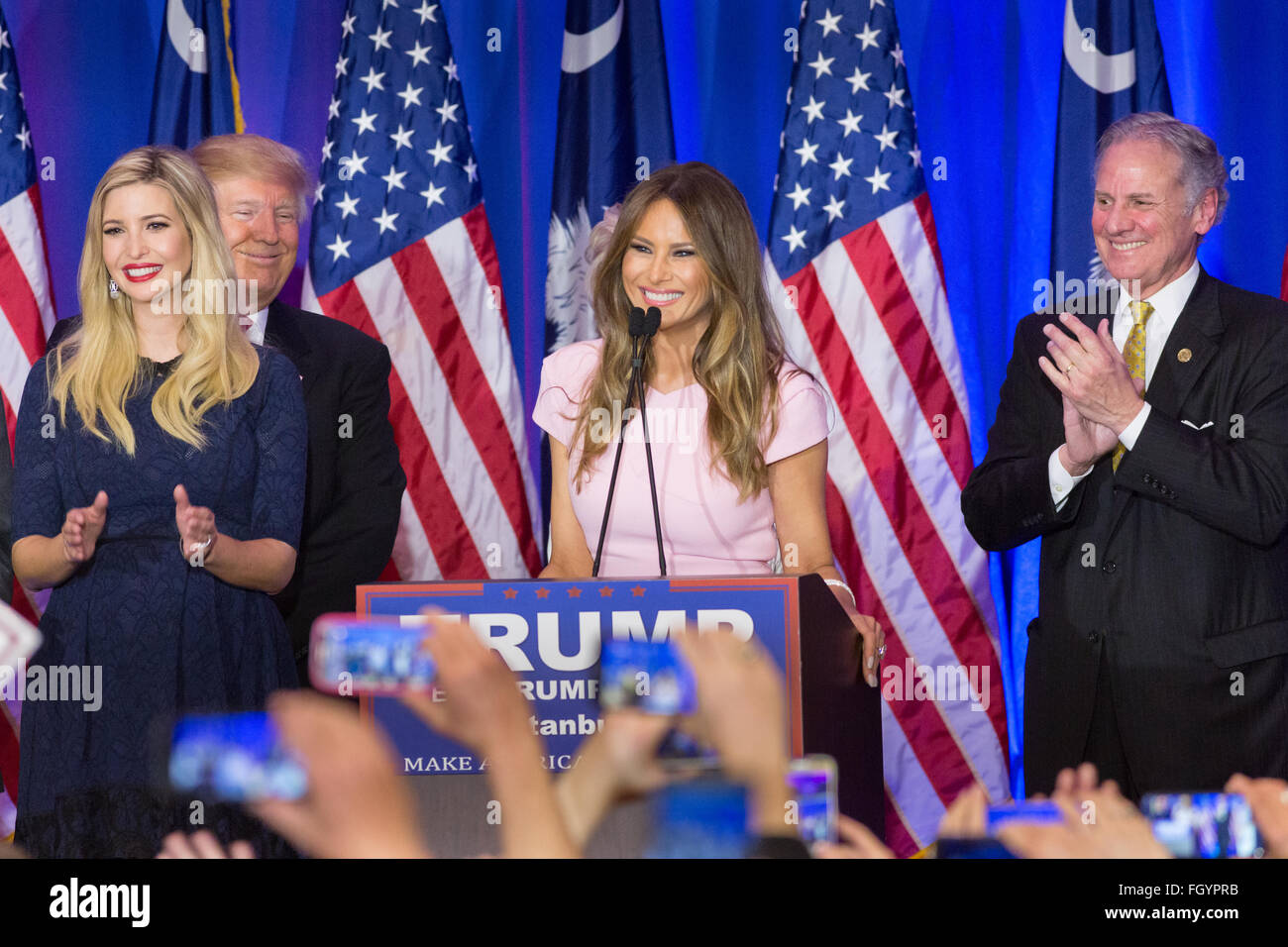Melina Trump, wife of billionaire and GOP presidential candidate Donald ...