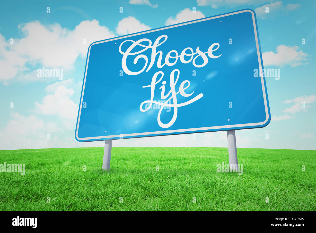 Composite image of choose life Stock Photo - Alamy