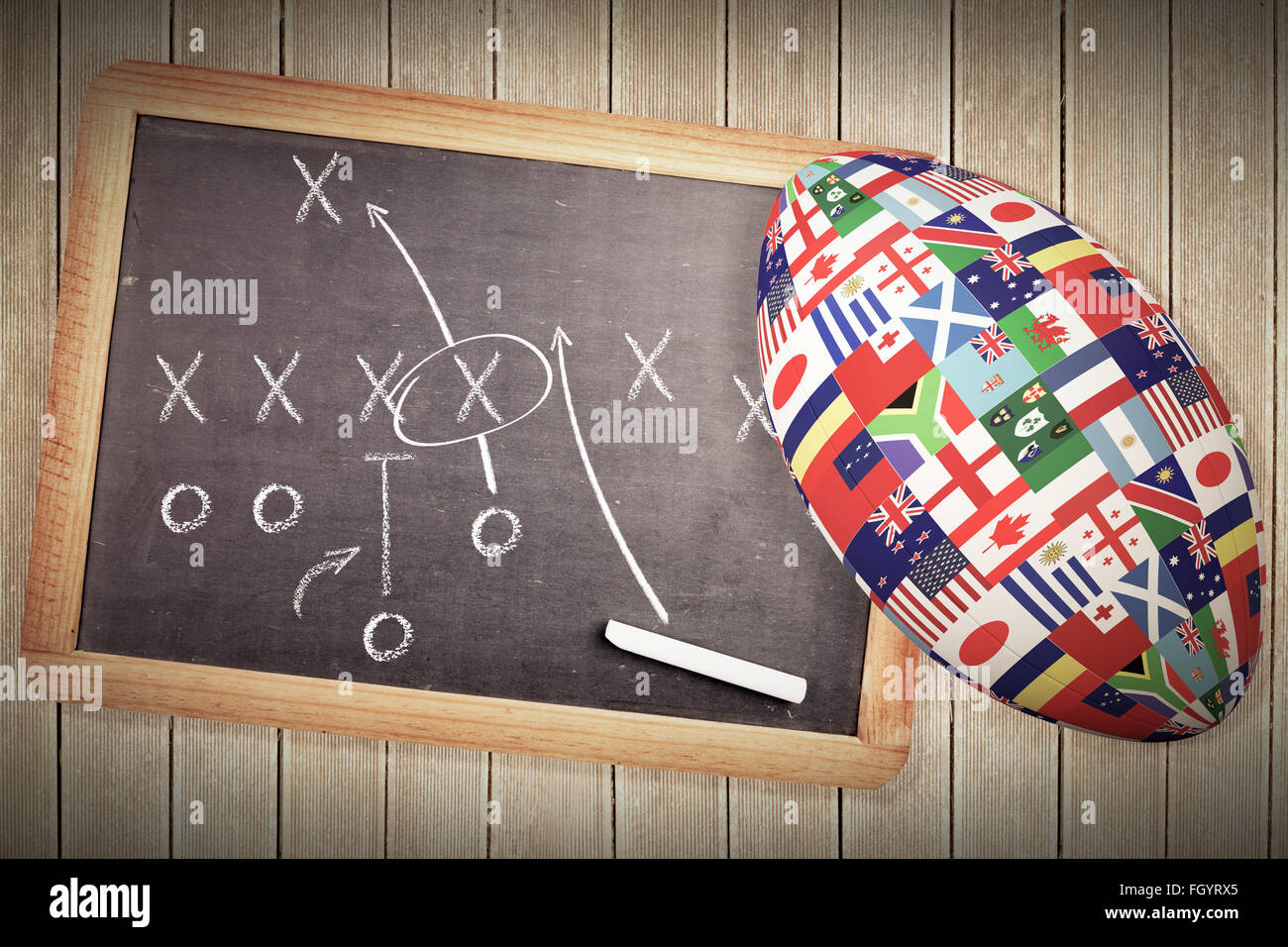 Composite image of rugby world cup international ball Stock Photo - Alamy