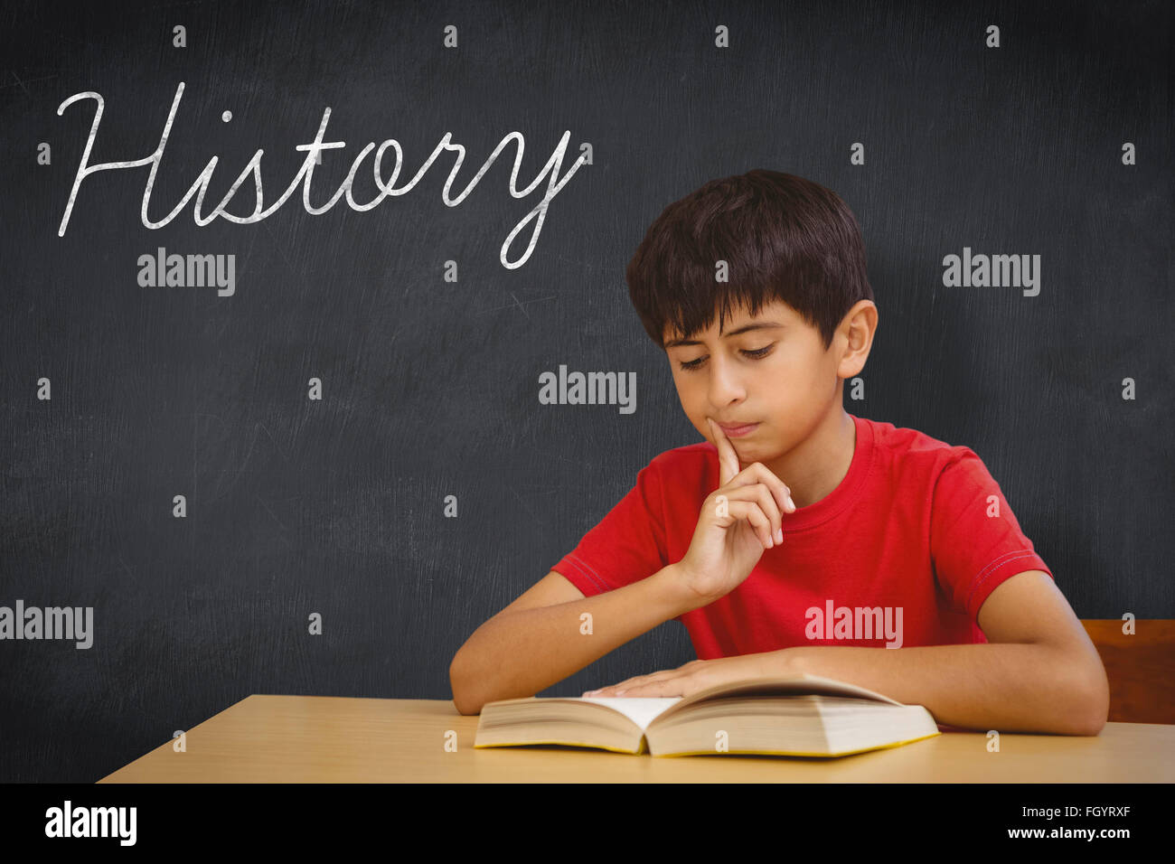 History against blackboard Stock Photo - Alamy