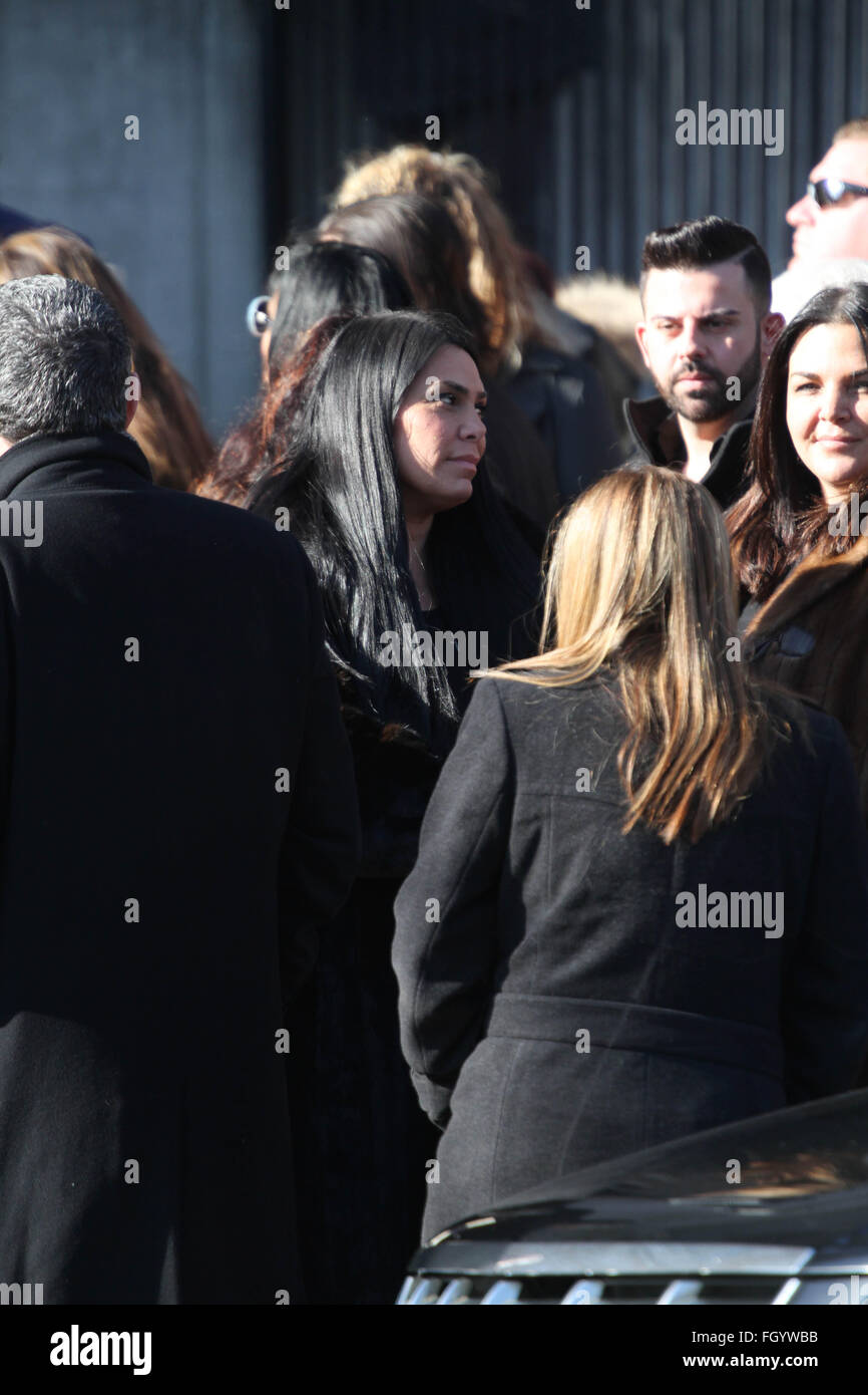 New York, USA. 21st Feb, 2016. Funeral for Angela '' Big Ang '' Raiola ...