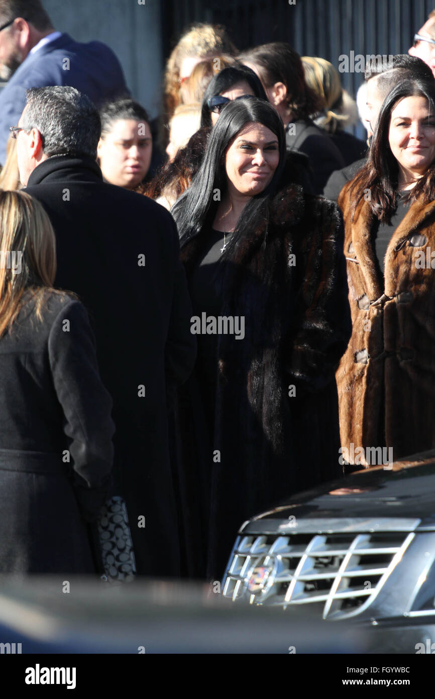 New York, USA. 21st Feb, 2016. Funeral for Angela '' Big Ang '' Raiola ...