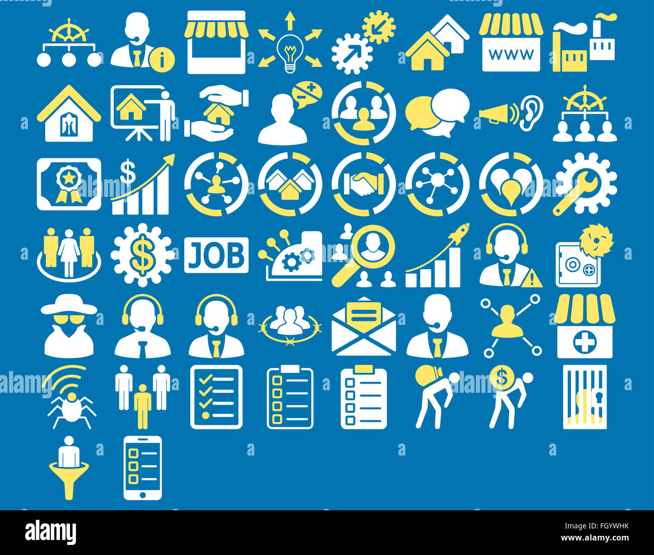 Business Icon Set Stock Photo - Alamy