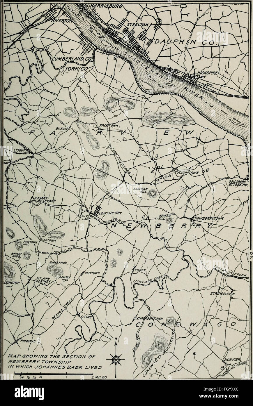 This genealogy records the family history of Johannes Baer, tracing his ...