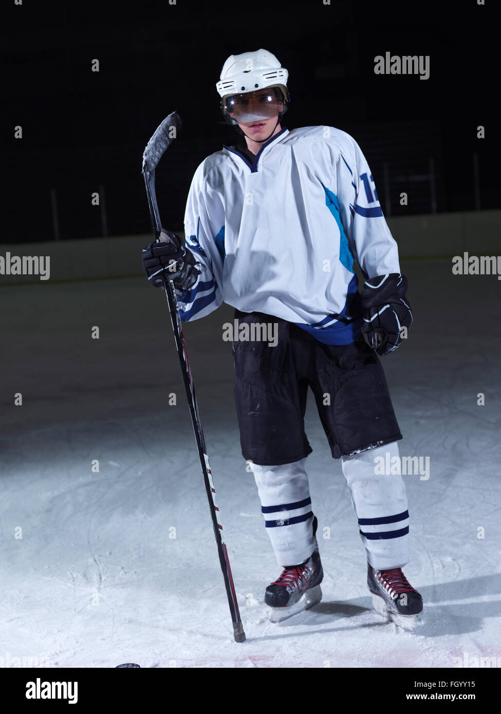 hockey player portrait Stock Photo - Alamy
