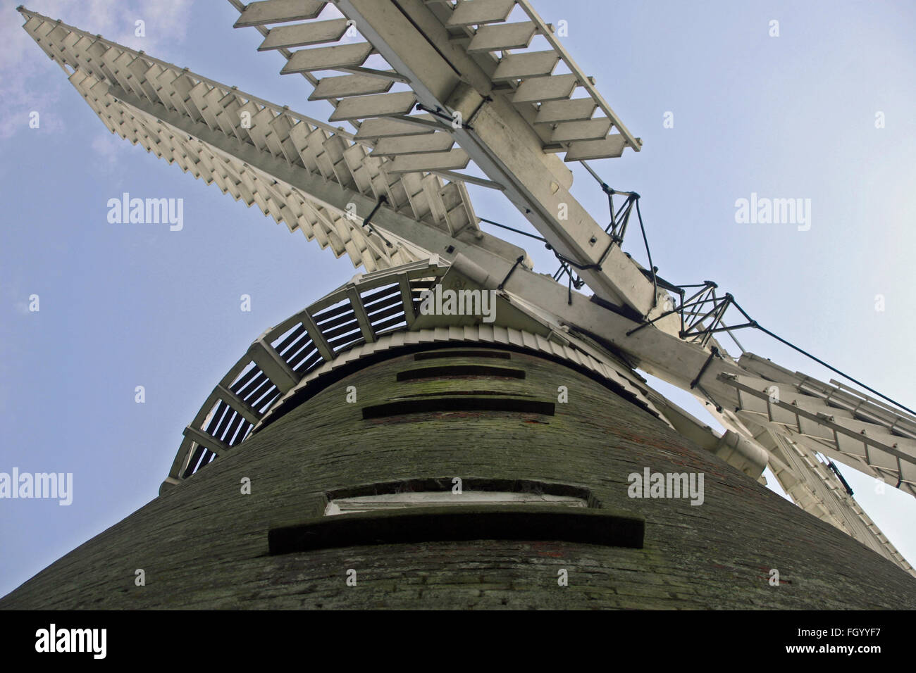 Windmill from below Stock Photo - Alamy
