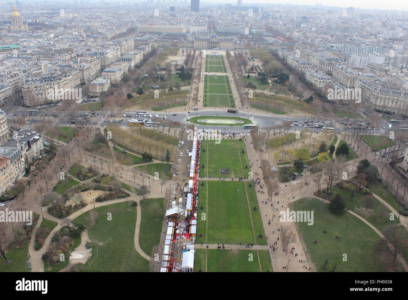 View from Eiffel Tower Paris Stock Photo - Alamy