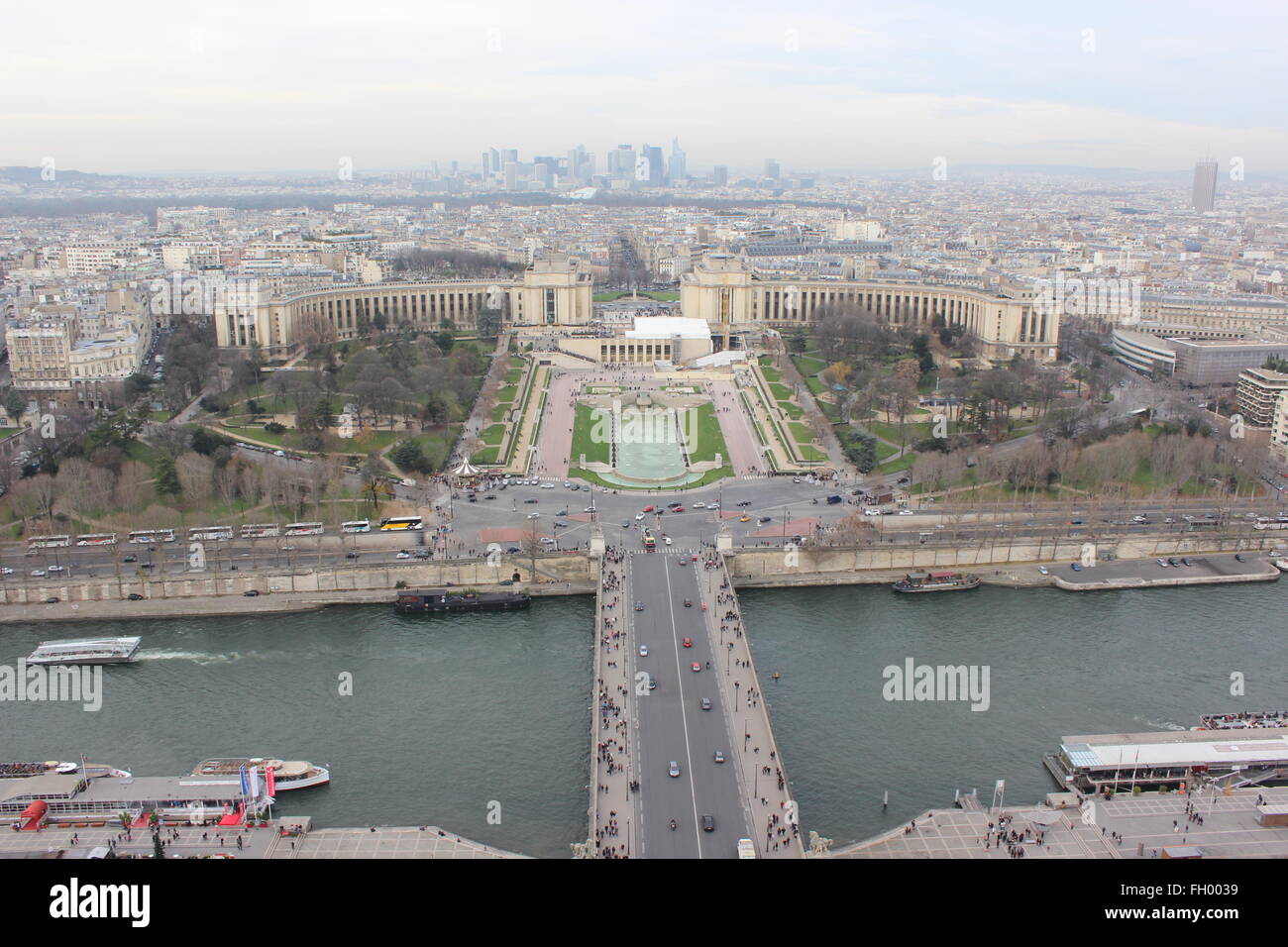 View from Eiffel Tower Paris Stock Photo - Alamy