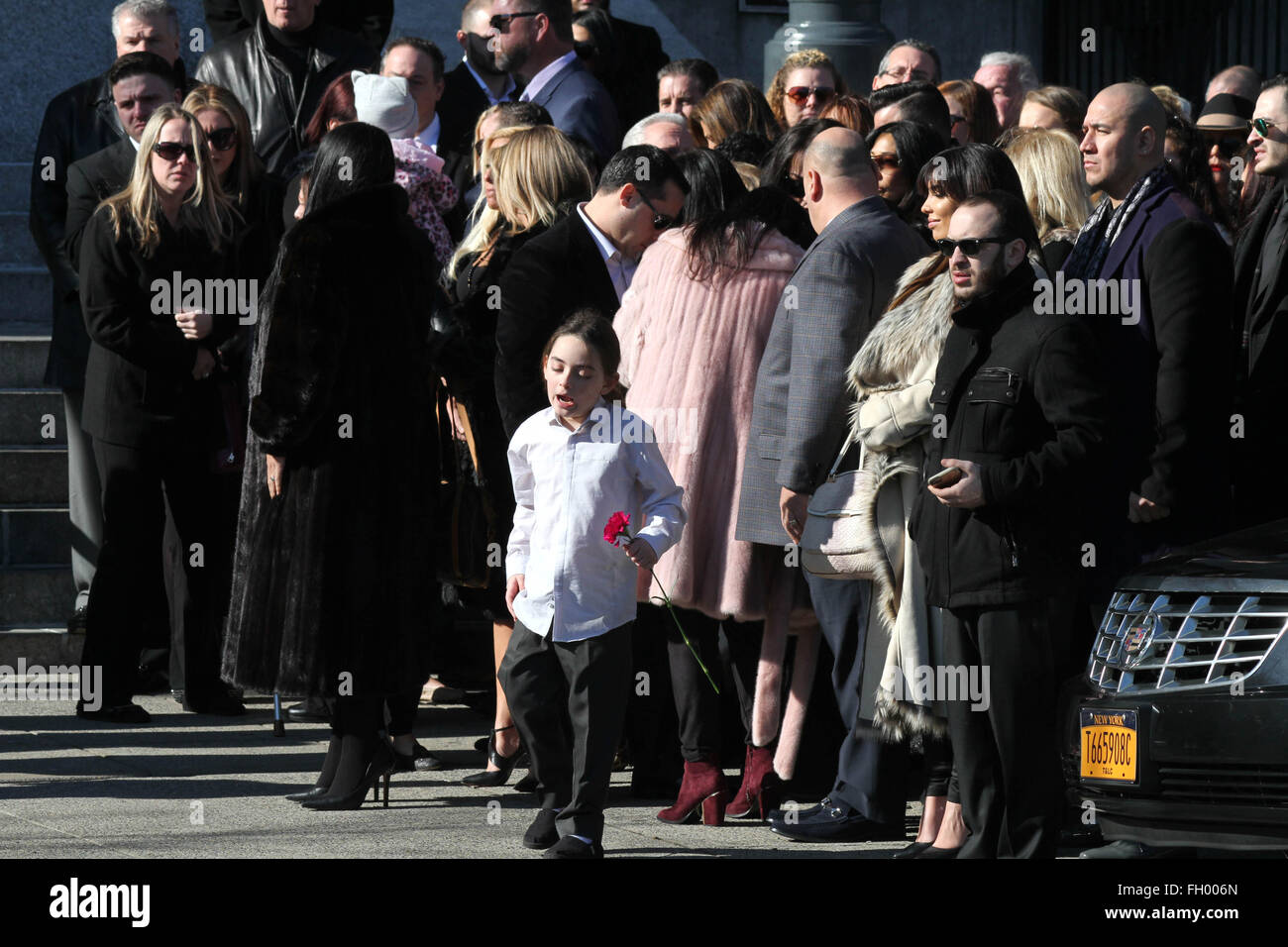 New York, USA. 21st Feb, 2016. Funeral for Angela '' Big Ang '' Raiola ...