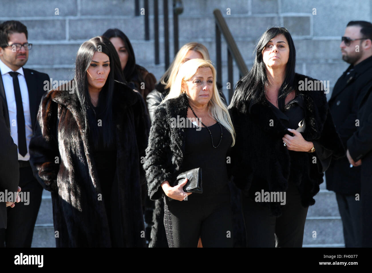 New York, USA. 21st Feb, 2016. Funeral for Angela '' Big Ang '' Raiola ...