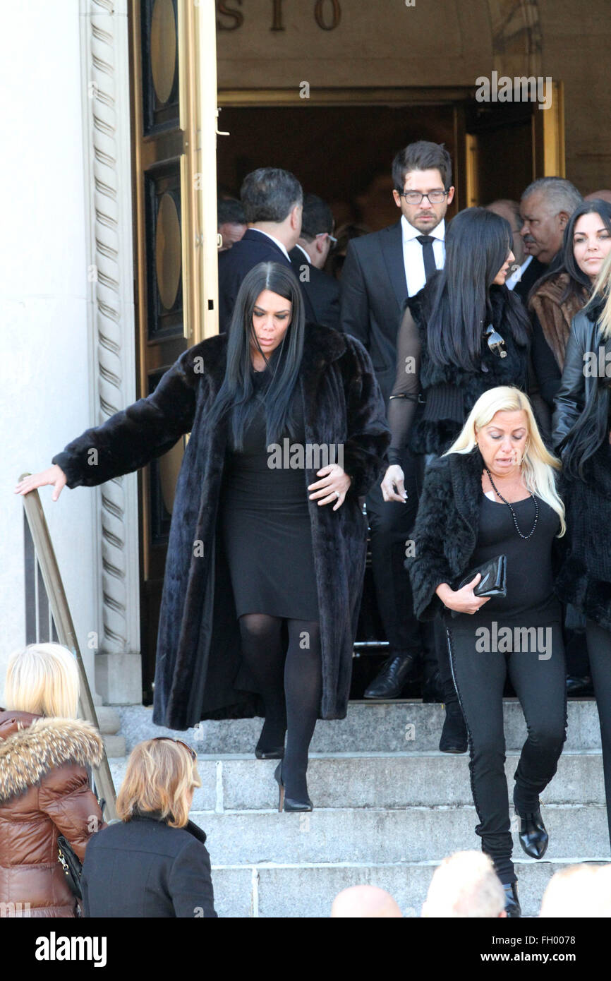 New York, USA. 21st Feb, 2016. Funeral for Angela '' Big Ang '' Raiola ...