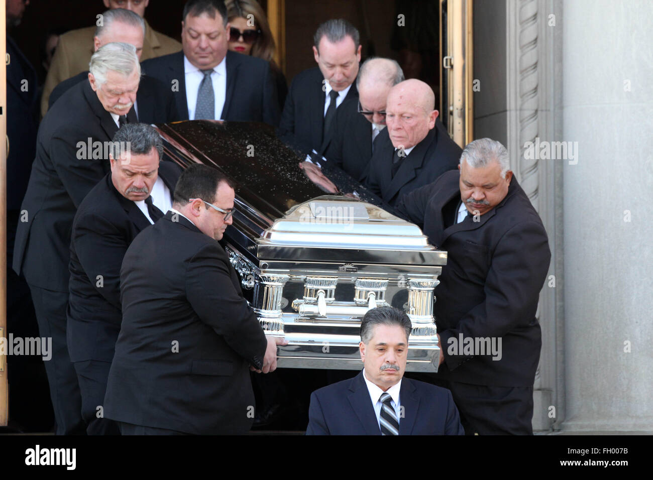 New York, USA. 21st Feb, 2016. Funeral for Angela '' Big Ang '' Raiola ...
