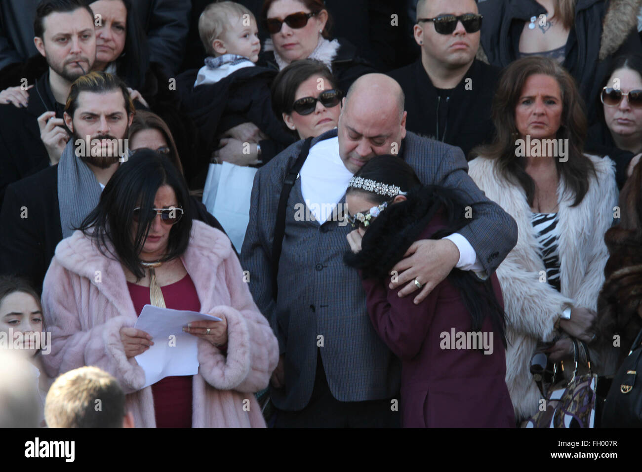 New York, USA. 21st Feb, 2016. Funeral for Angela '' Big Ang '' Raiola ...