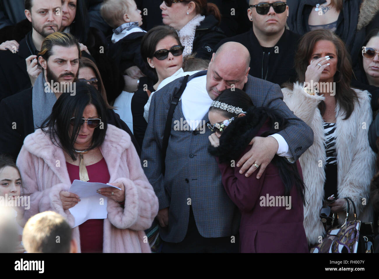 New York, USA. 21st Feb, 2016. Funeral for Angela '' Big Ang '' Raiola ...