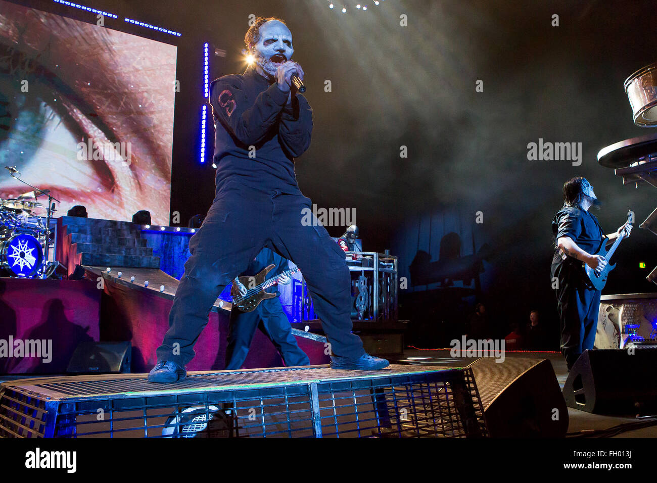 Slipknot perform live at the Scandinavium Featuring: Slipknot, Corey ...