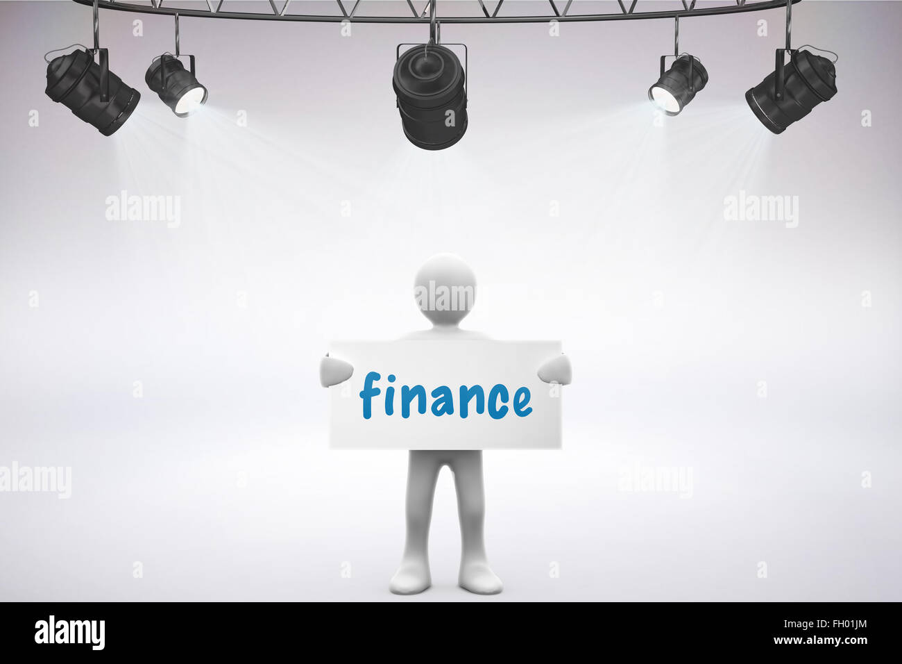 Finance against grey background Stock Photo - Alamy
