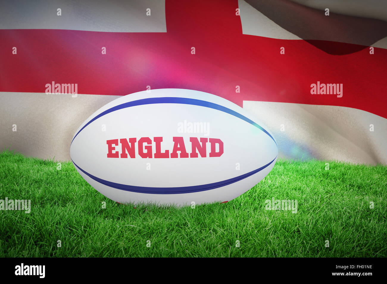 Composite image of england rugby ball Stock Photo - Alamy