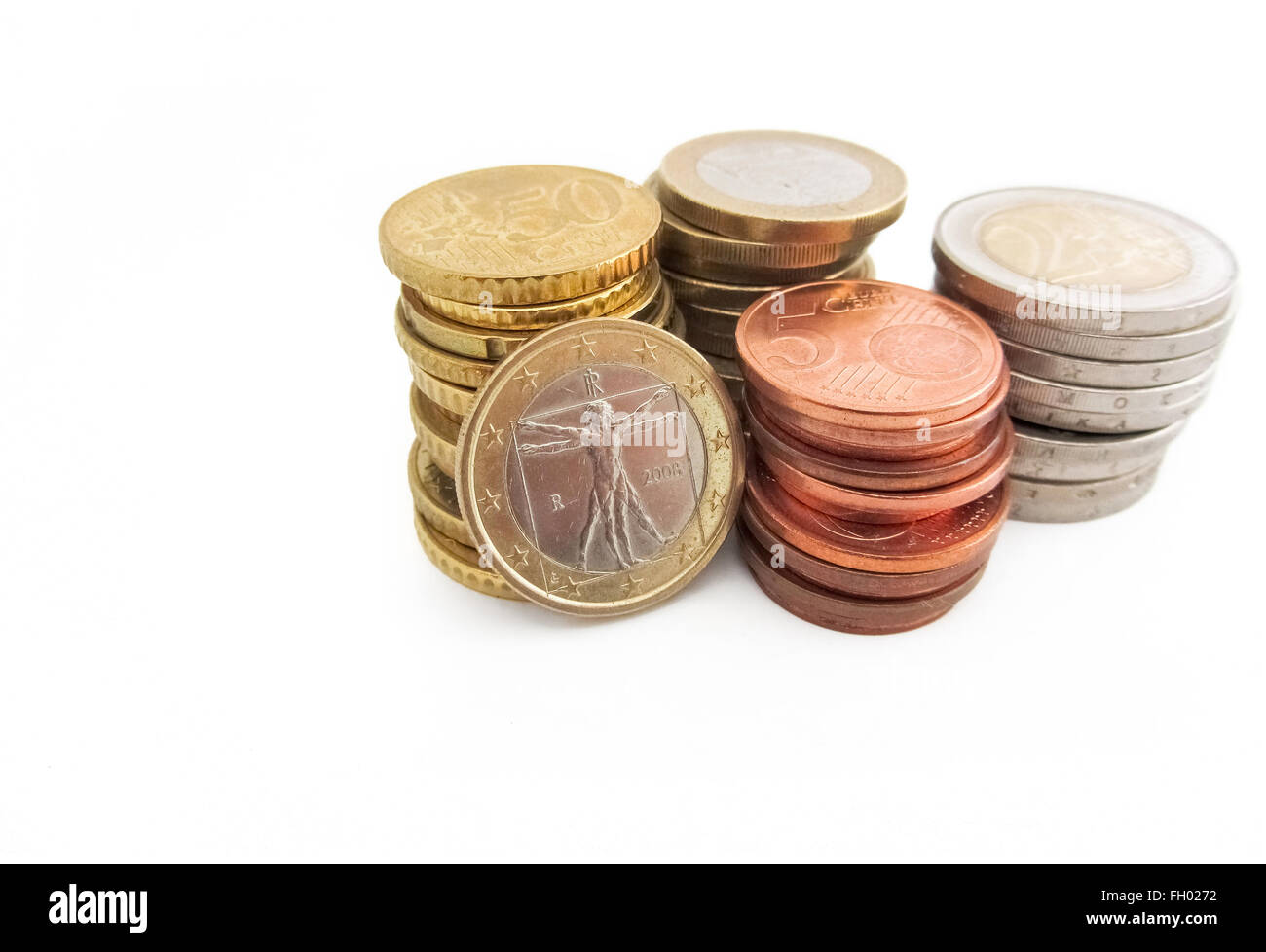 Italian euro coins hi-res stock photography and images - Alamy