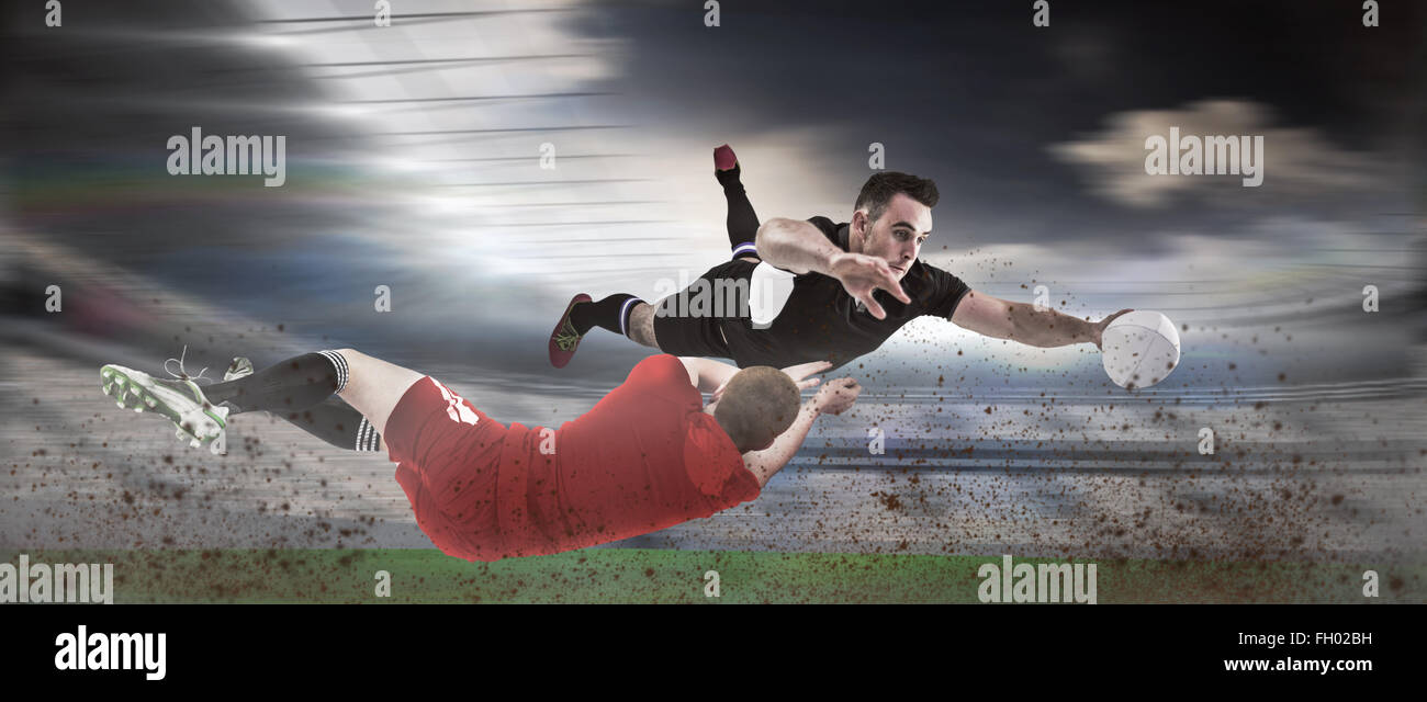 Rugby player scoring try hi-res stock photography and images - Alamy