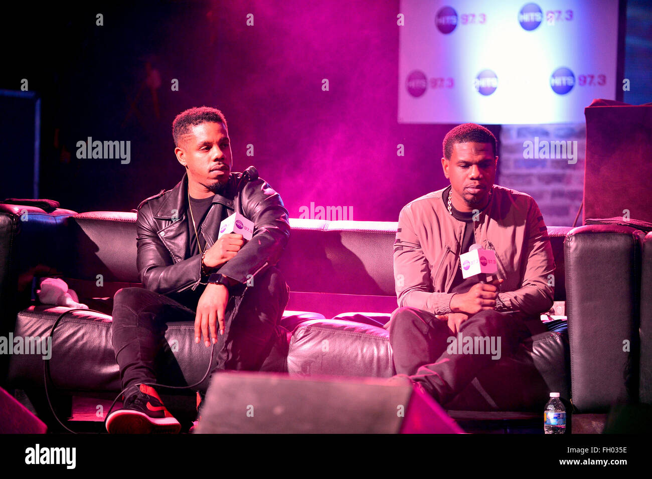 Theron thomas and timothy thomas of r city hi-res stock photography and ...
