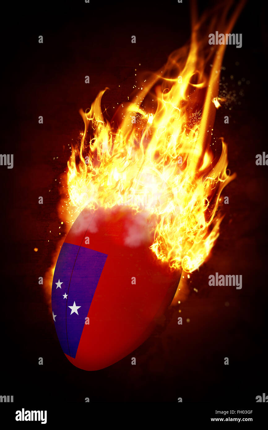 Composite image of samoa rugby ball Stock Photo - Alamy
