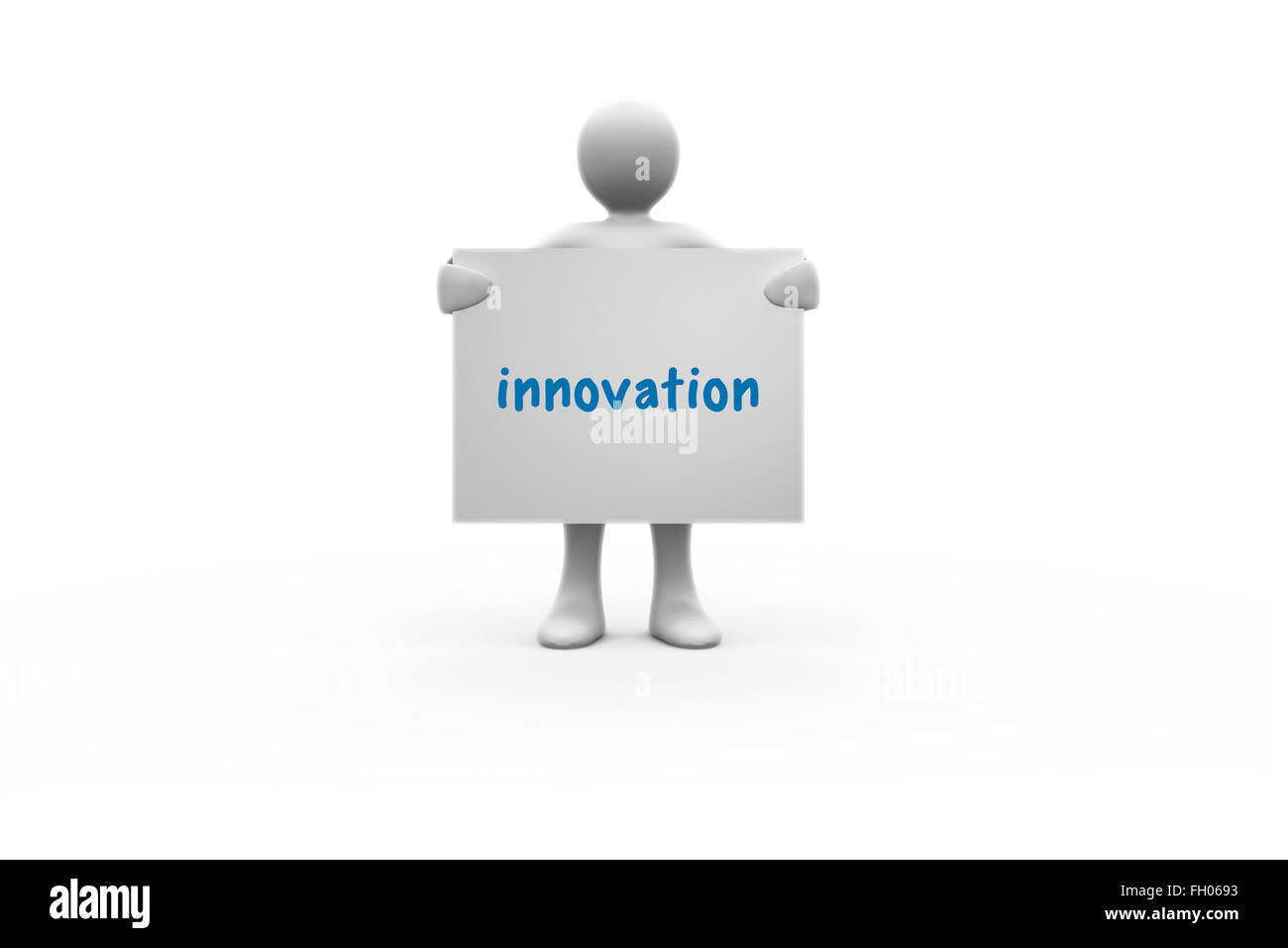 Innovation against white background with vignette Stock Photo - Alamy