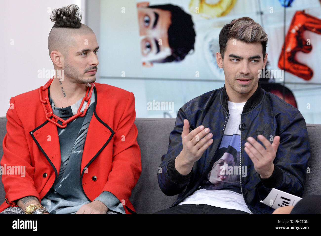 Joe Jonas and DNCE appear On CTV's The Social talkshow. Featuring: Cole ...