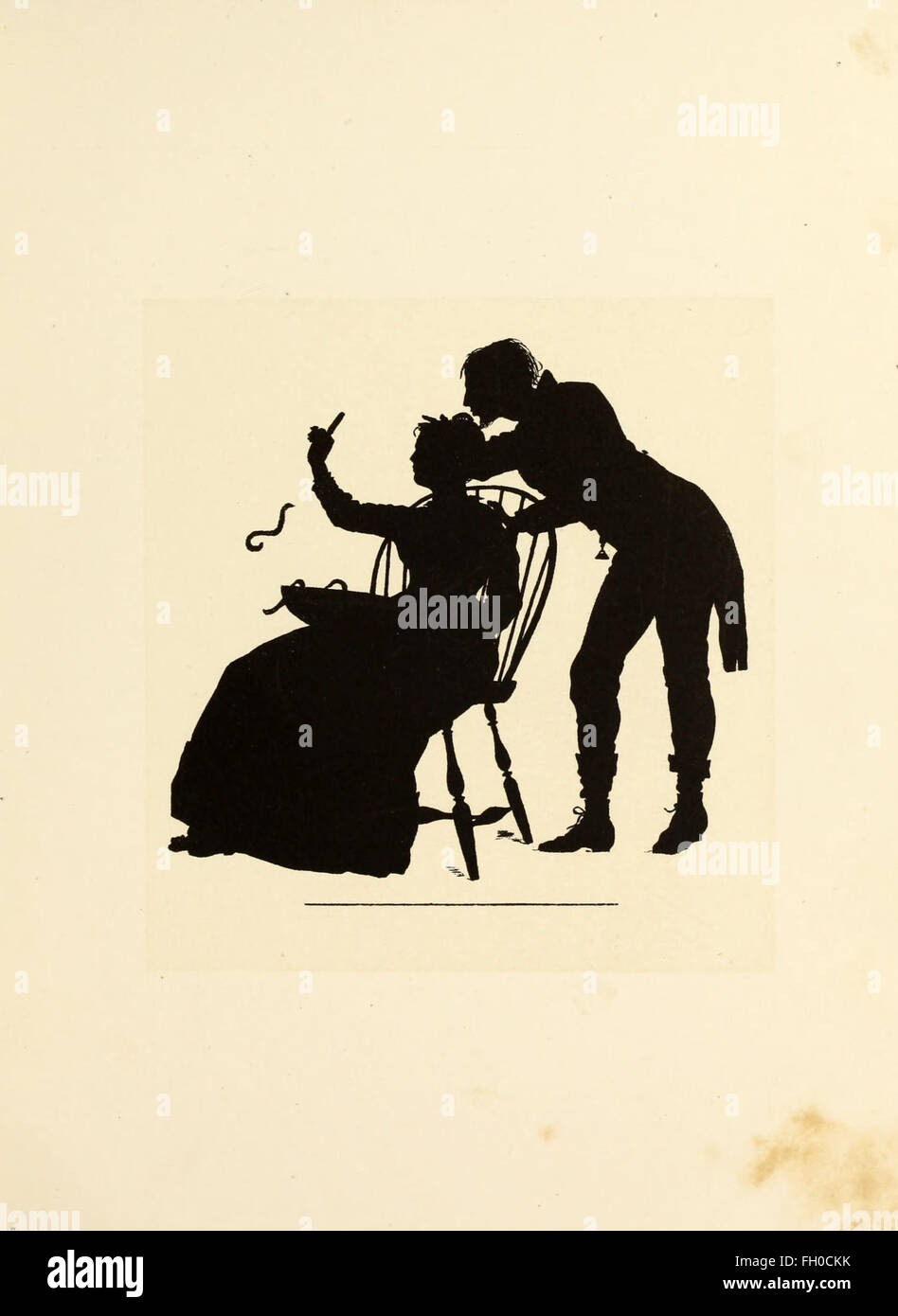 The courtin' (1874 Stock Photo - Alamy