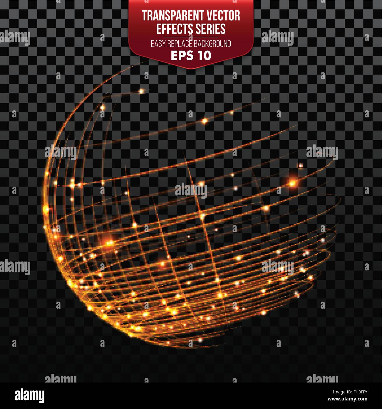 Illustration of Global Network Wireframe Globe Ball. Vector ...