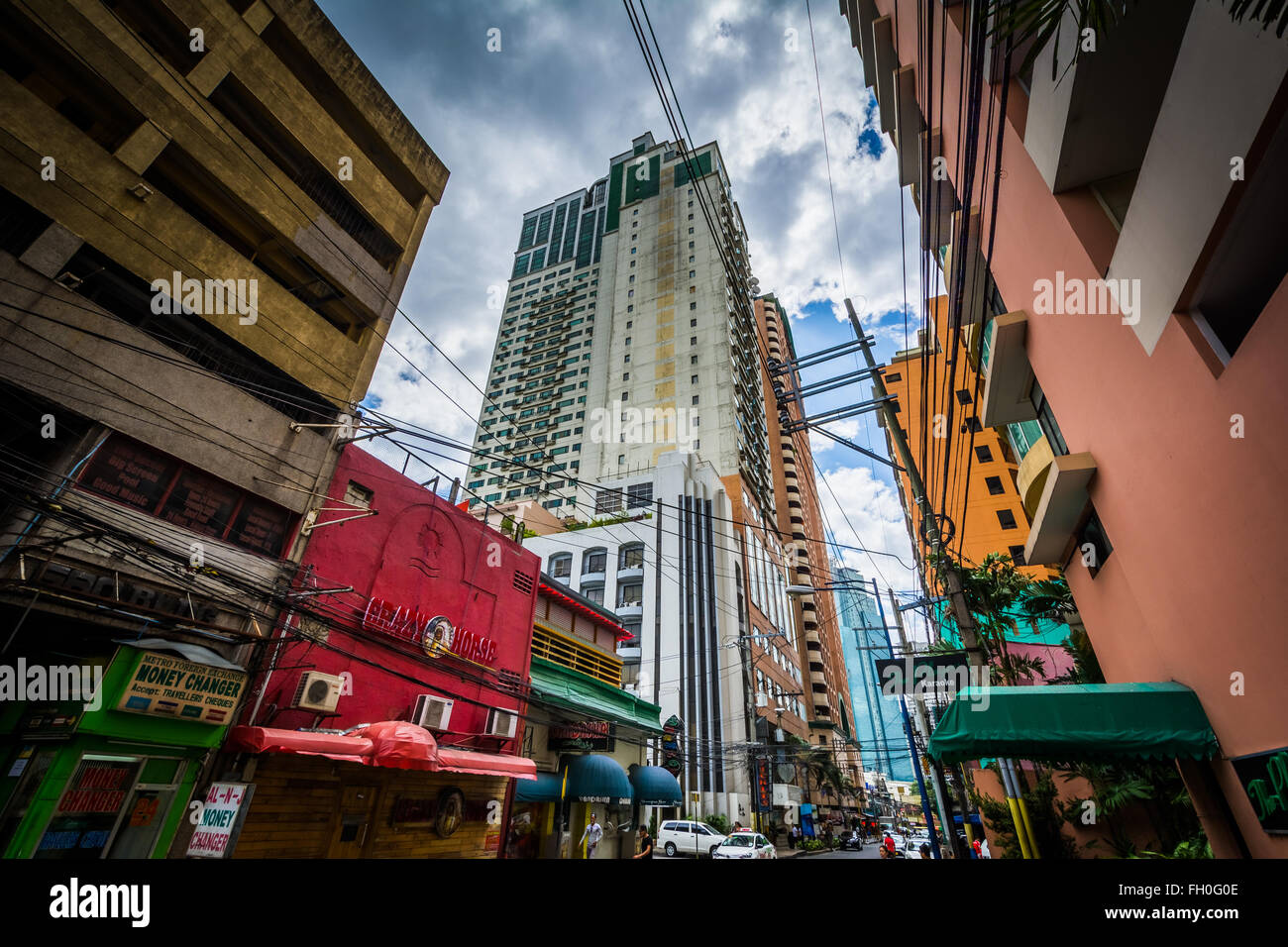 Buildings in Poblacion, Makati, Metro Manila, The Philippines Stock ...