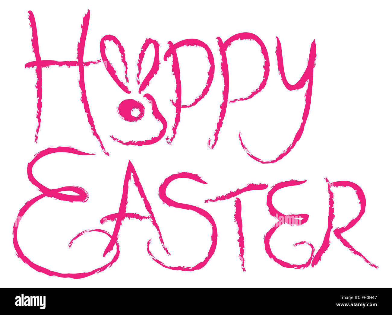 Easter bunny clipart drawing Cut Out Stock Images & Pictures - Alamy