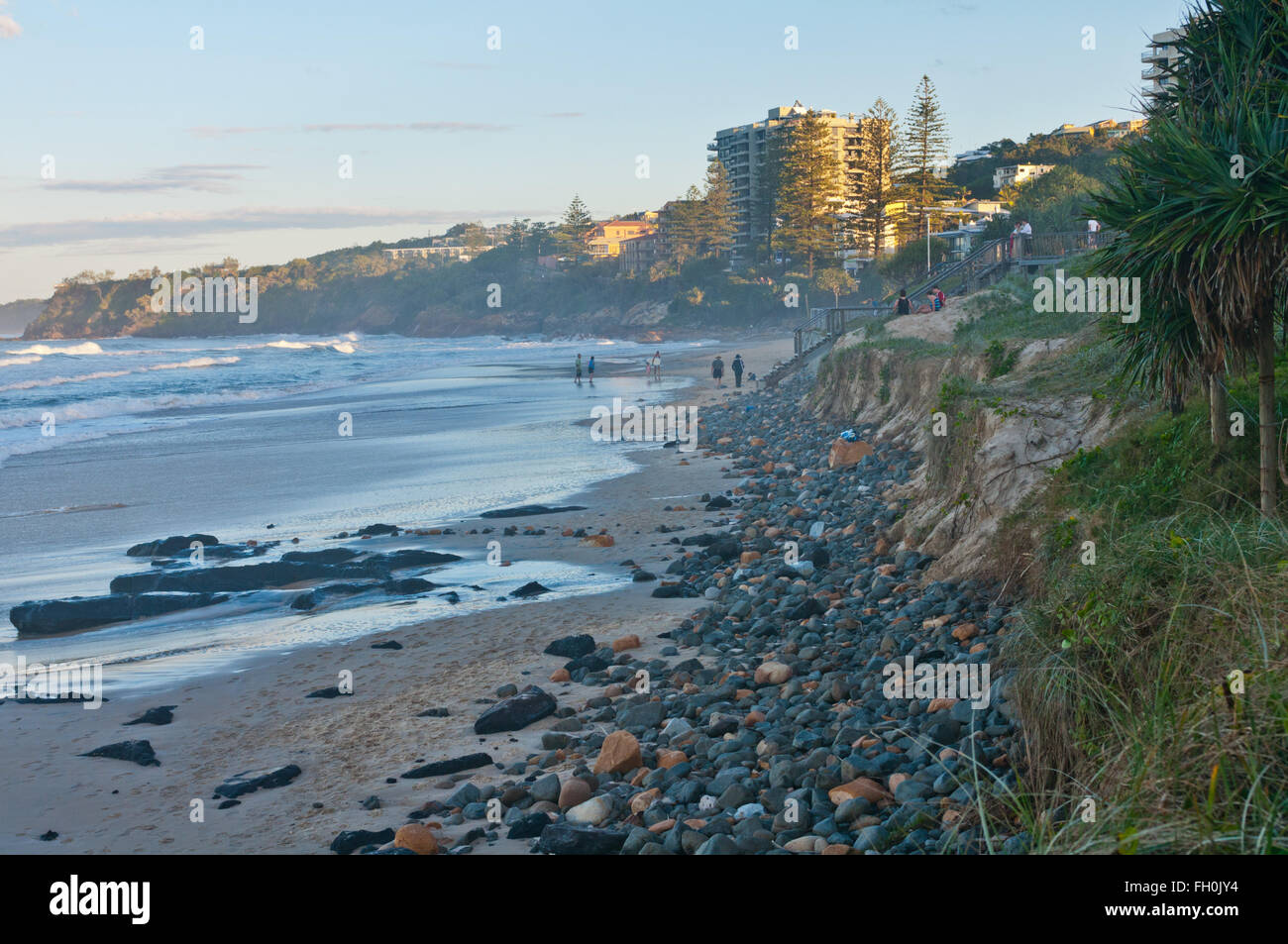 Sunshine Coast, Queensland, Australia, Beach, beach erosion, sand ...