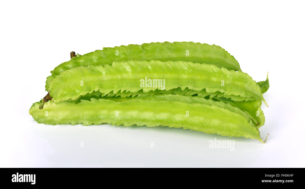 winged bean on white background Stock Photo - Alamy