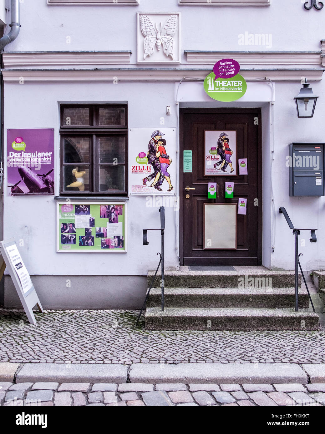 Nikolaiviertel Theatre, Berlin, Germany Small historic theater building ...