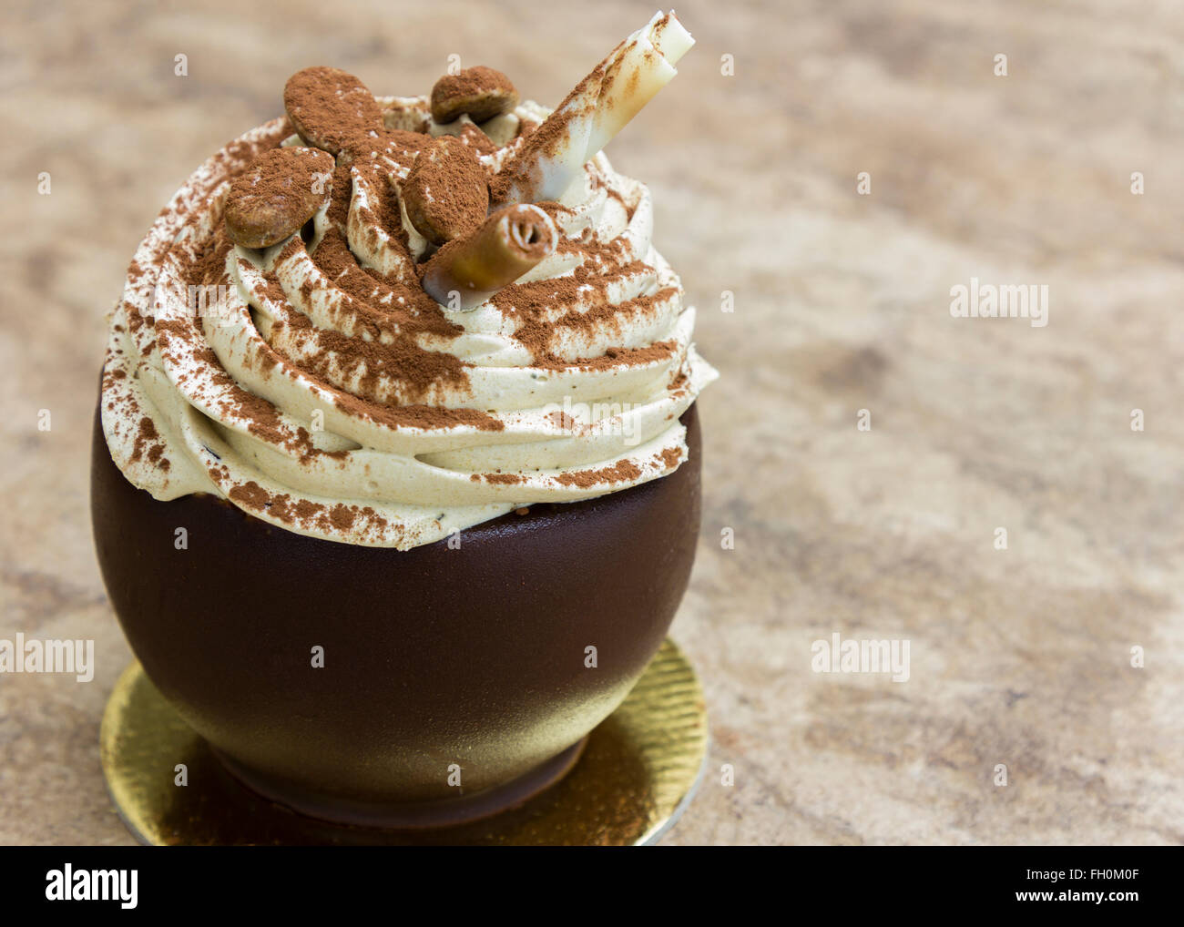 A delicious and decadent chocolate mocha pastry Stock Photo - Alamy
