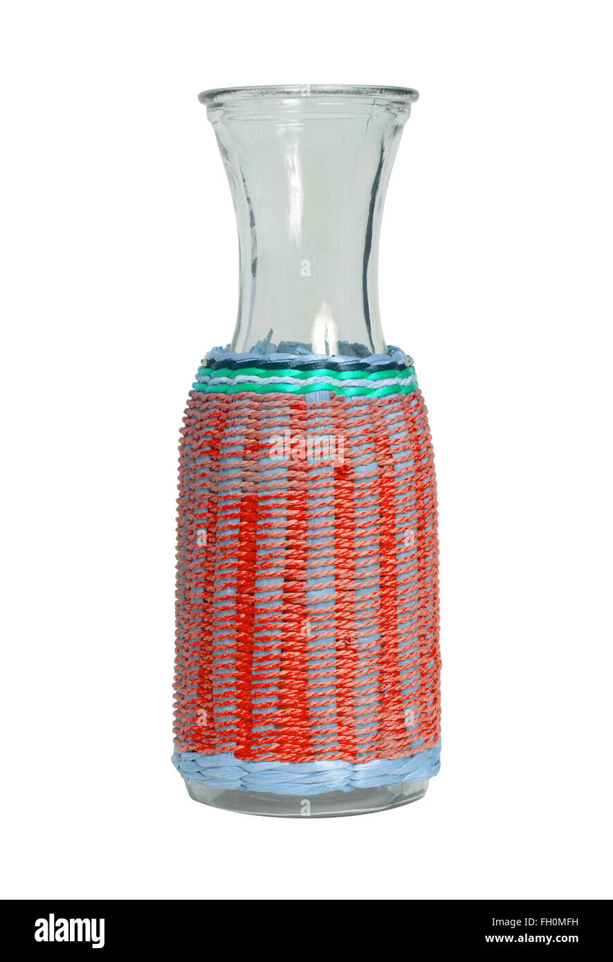 Unique glass vase, isolated on white background Stock Photo - Alamy