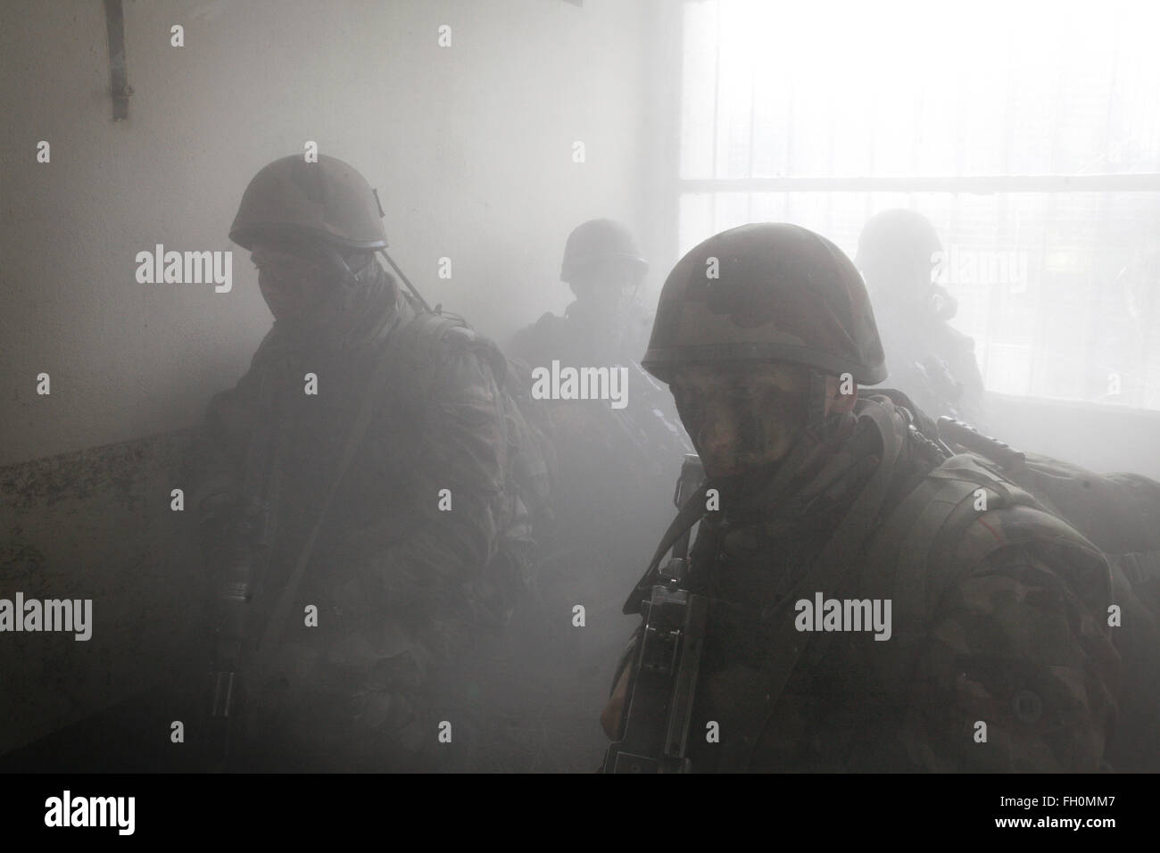 Members of the French Foreign Legion take part in a training assault on ...